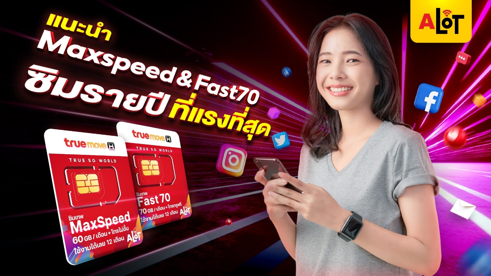 แนะนำซิม Maxspeed & Fast 70 ซิมรายปีที่แรงที่สุด - A Lot Tech